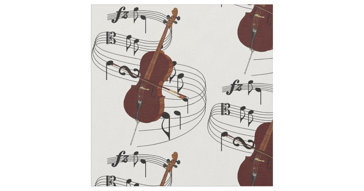 Cello Fabric | Zazzle
