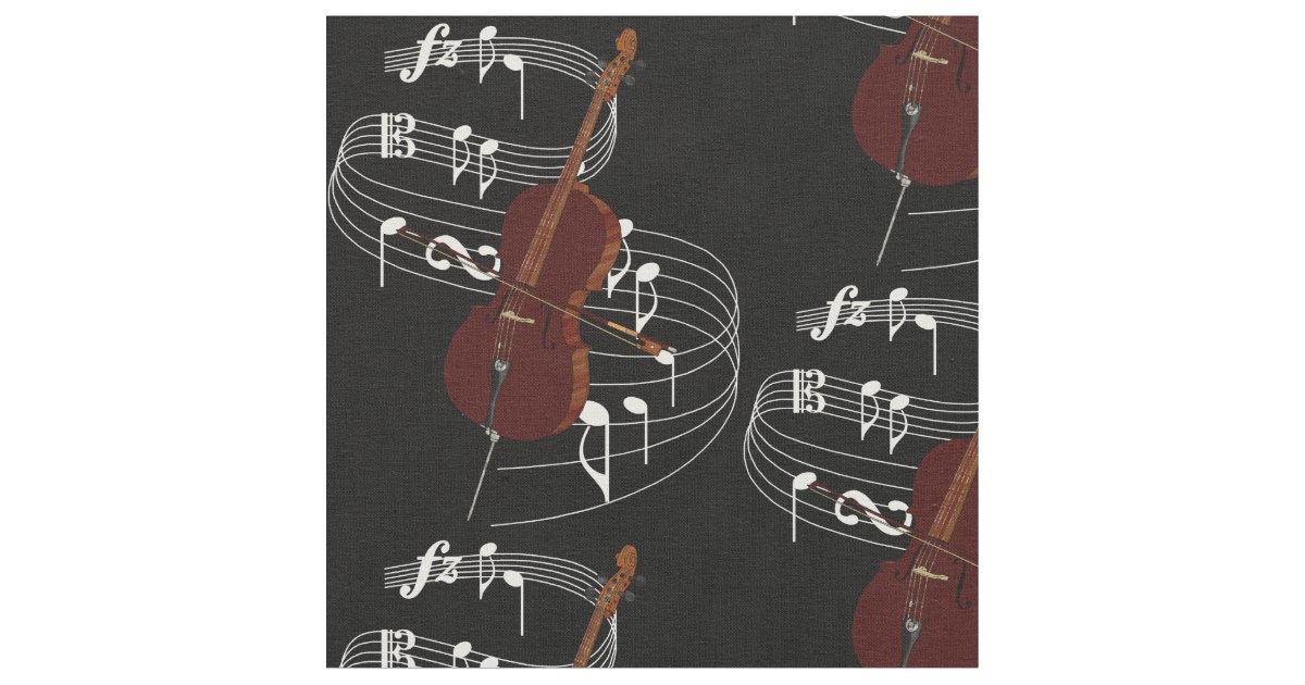 Cello Fabric - Dark | Zazzle