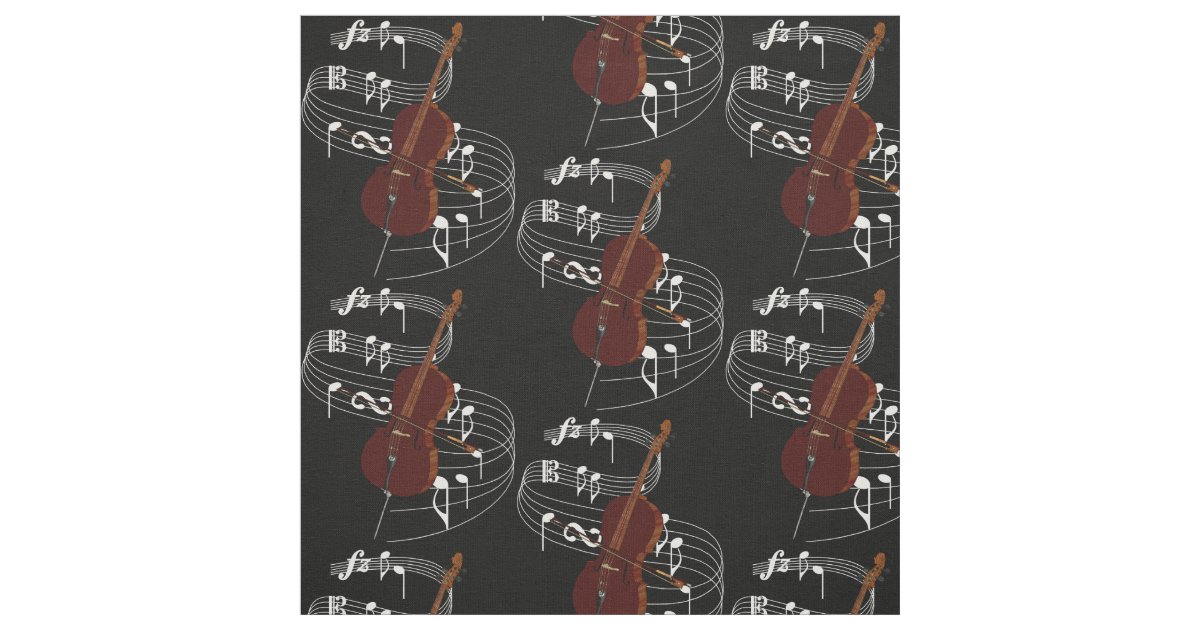 Cello Fabric - Dark | Zazzle