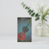 Cello Gold Filigree - Colorful Music Business Card | Zazzle