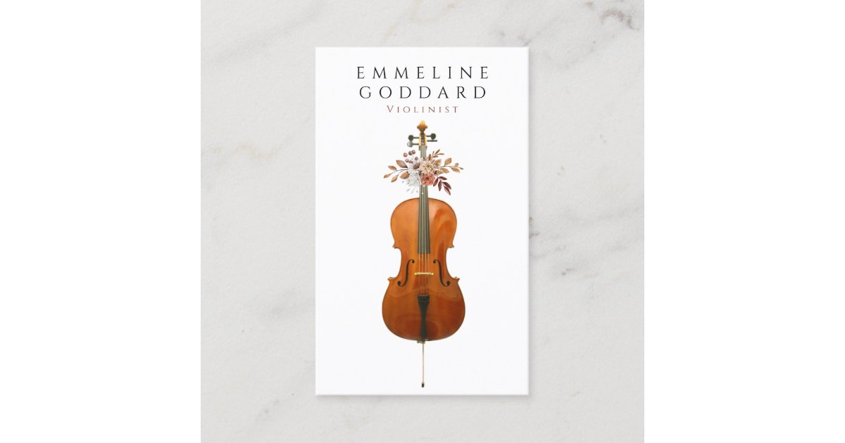 Cello Music MusicianTeacher Teacher Business Card | Zazzle