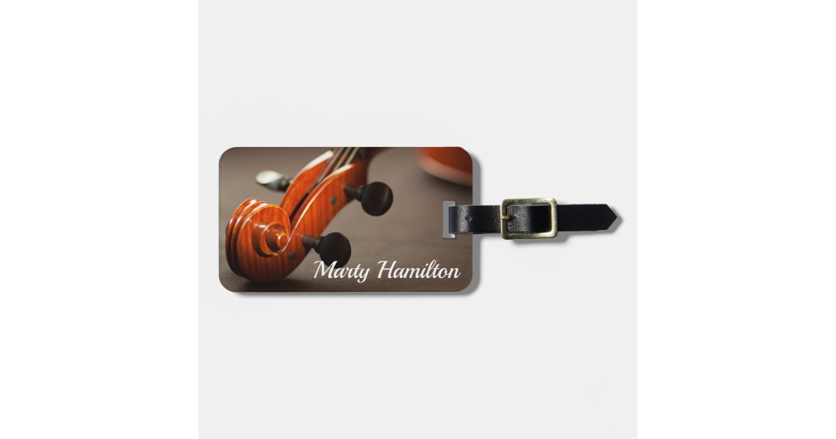 Cello or Violin Musical Instrument Luggage Tag | Zazzle