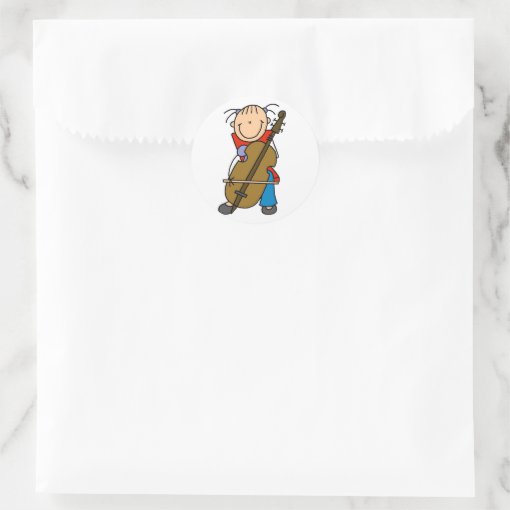 Cello Player Stickers Sticker | Zazzle