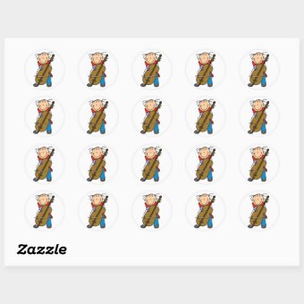 Cello Player Stickers Sticker | Zazzle
