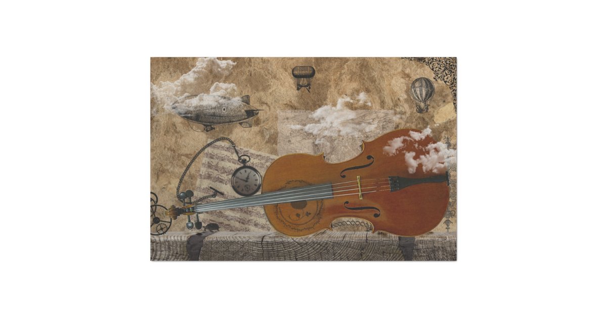 Cello Steampunk Suite Tissue Paper | Zazzle
