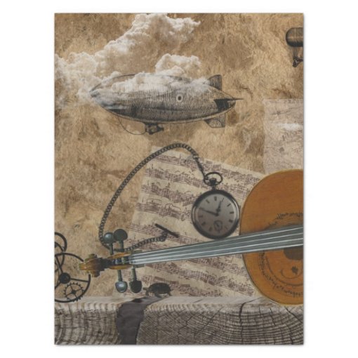 Cello Steampunk Suite Tissue Paper | Zazzle