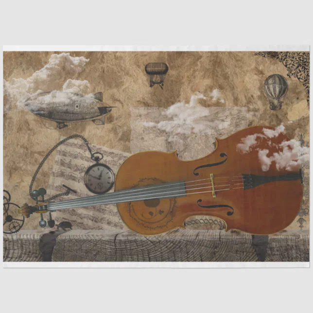 Cello Steampunk Suite Tissue Paper | Zazzle