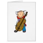 Cello Stick Figure Card | Zazzle