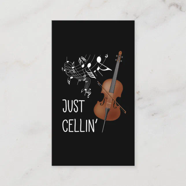 Cello String Instrument Cellist Humor violoncello Business Card | Zazzle