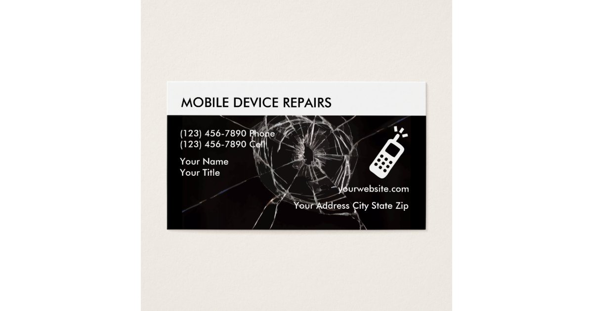 Cellphone Repair Business Cards | Zazzle.com