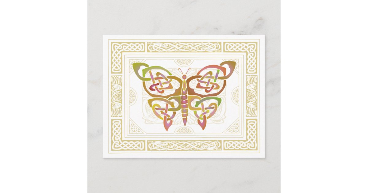 Celtic Butterfly II Postcard | Zazzle