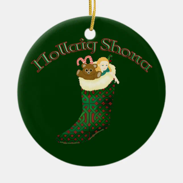 Celtic Christmas Ornament - Nollaig Shona | Zazzle