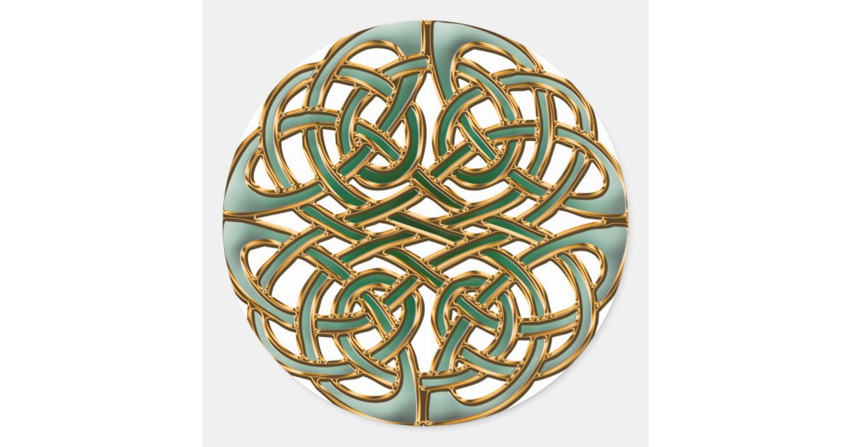Celtic circle classic round sticker | Zazzle