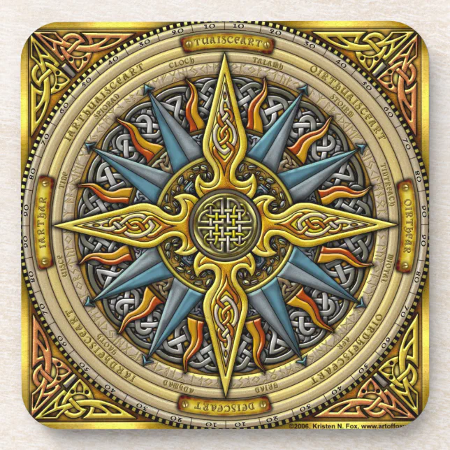 Celtic Compass Coasters | Zazzle