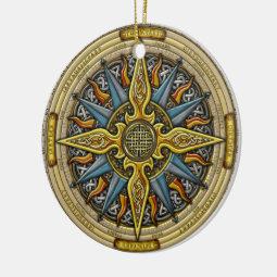 Celtic Compass Ornament | Zazzle