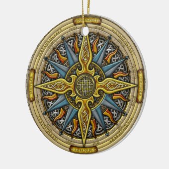 Celtic Compass Ornament | Zazzle