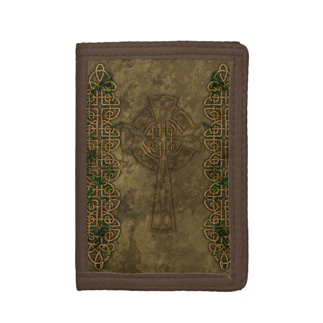 Celtic Cross and Celtic Knots Tri-fold Wallet | Zazzle