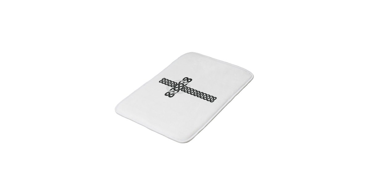 Celtic Cross Bath Mat | Zazzle