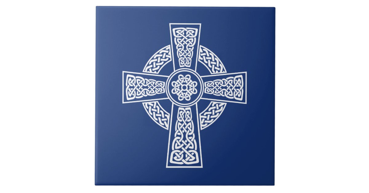 Celtic cross ceramic tile | Zazzle