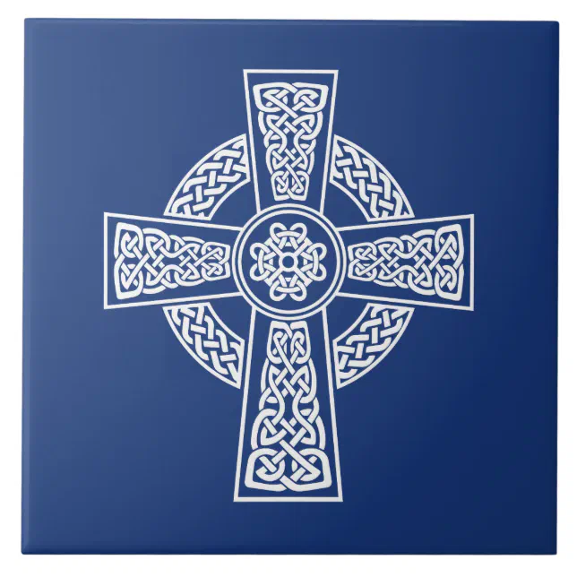 Celtic cross ceramic tile | Zazzle