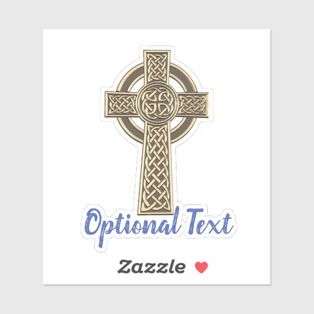 Celtic Cross Custom Sticker | Zazzle