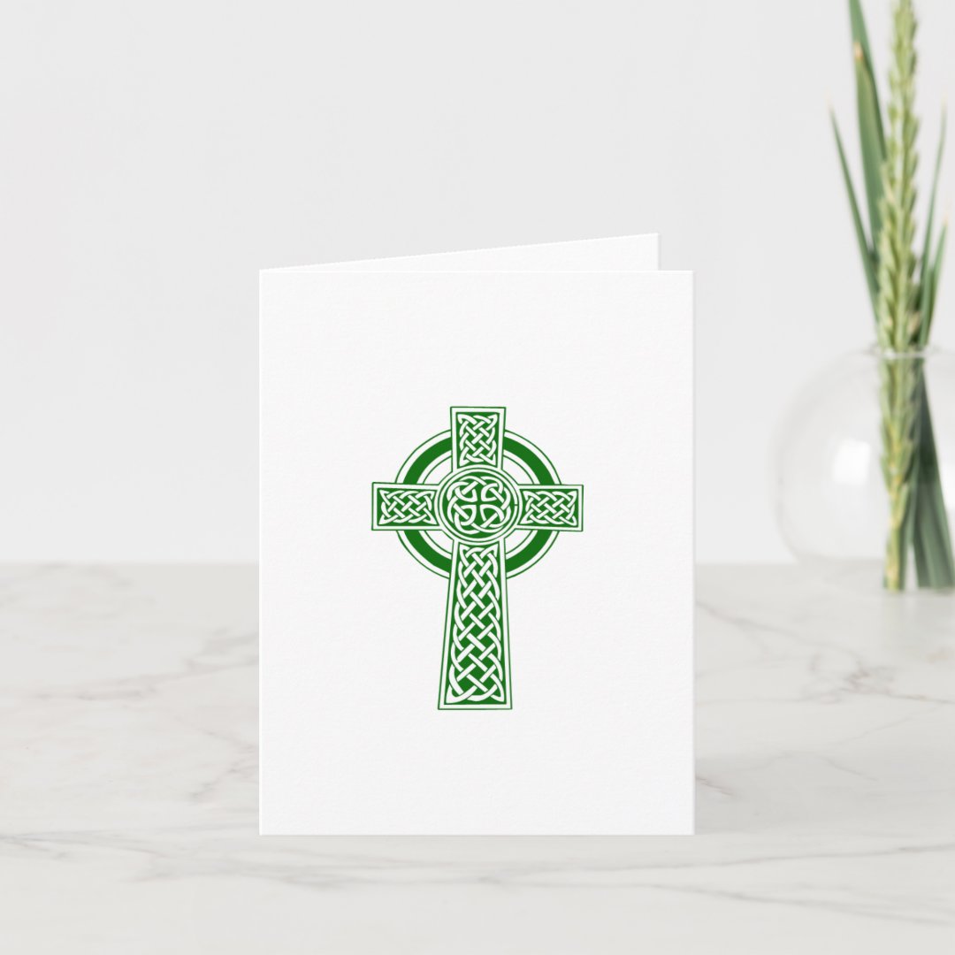 Celtic cross note card customizable | Zazzle