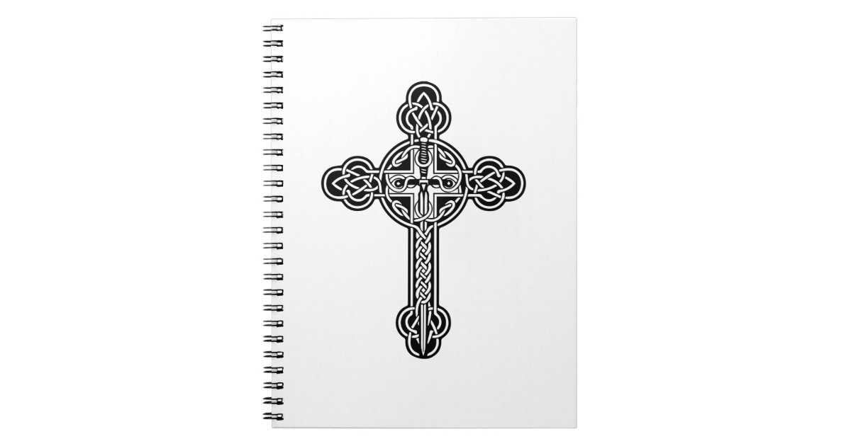 Celtic cross notebook | Zazzle