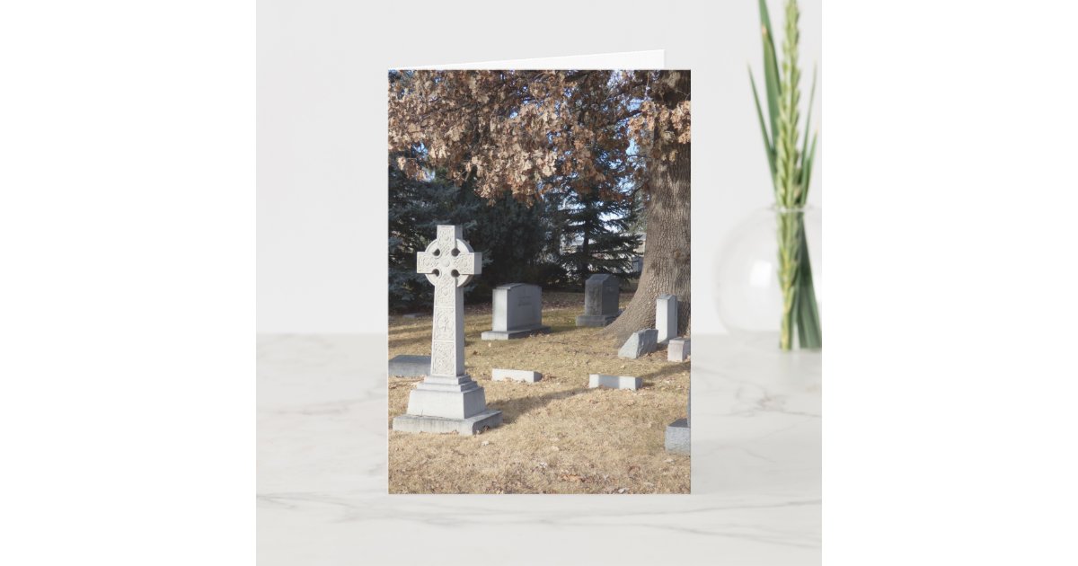 Celtic Cross Sympathy Card | Zazzle