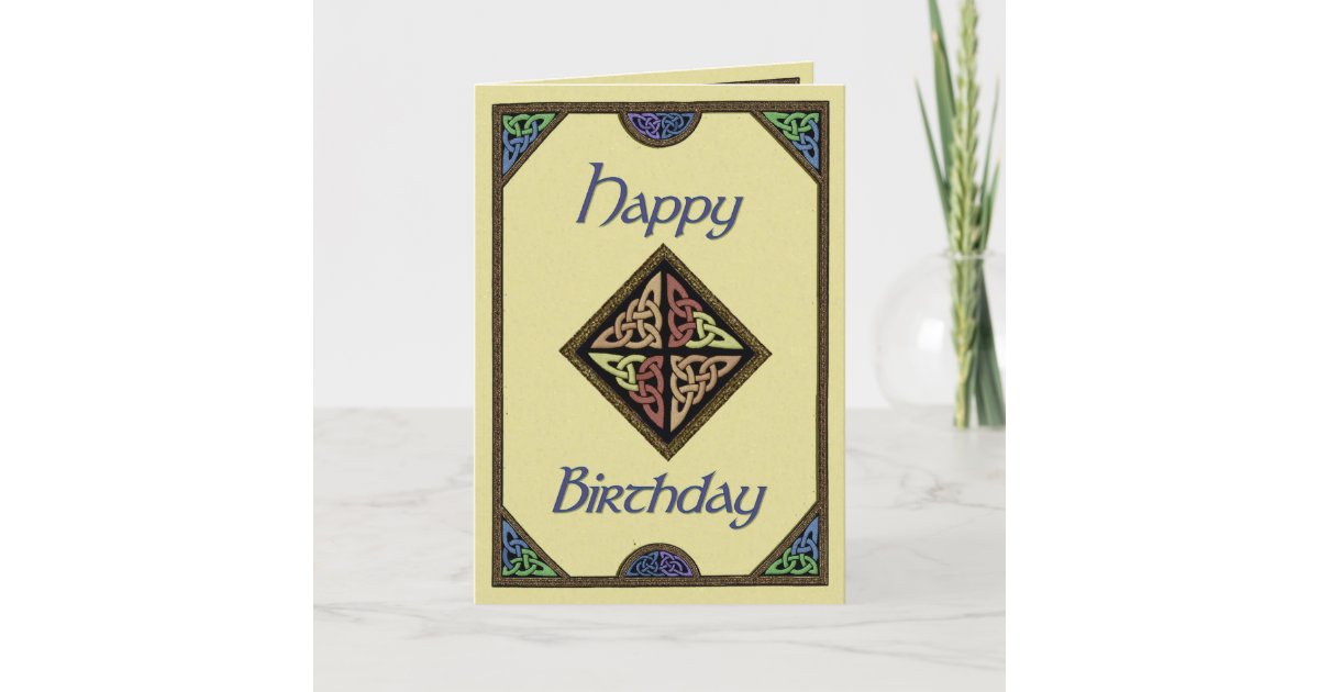 Celtic Design Birthday Card | Zazzle