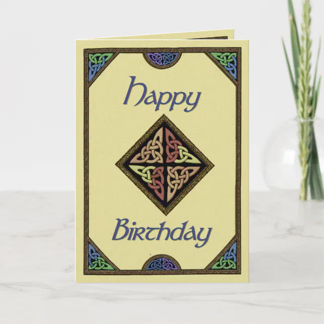 Celtic Design Birthday Card | Zazzle