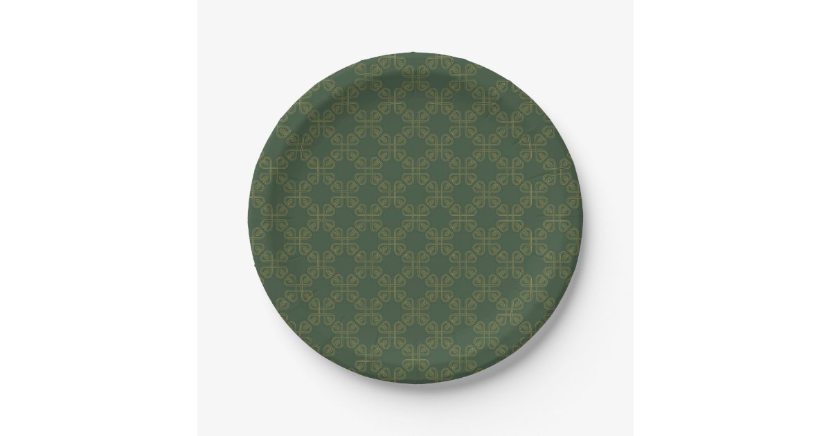 Celtic Design Pattern Paper Plates | Zazzle