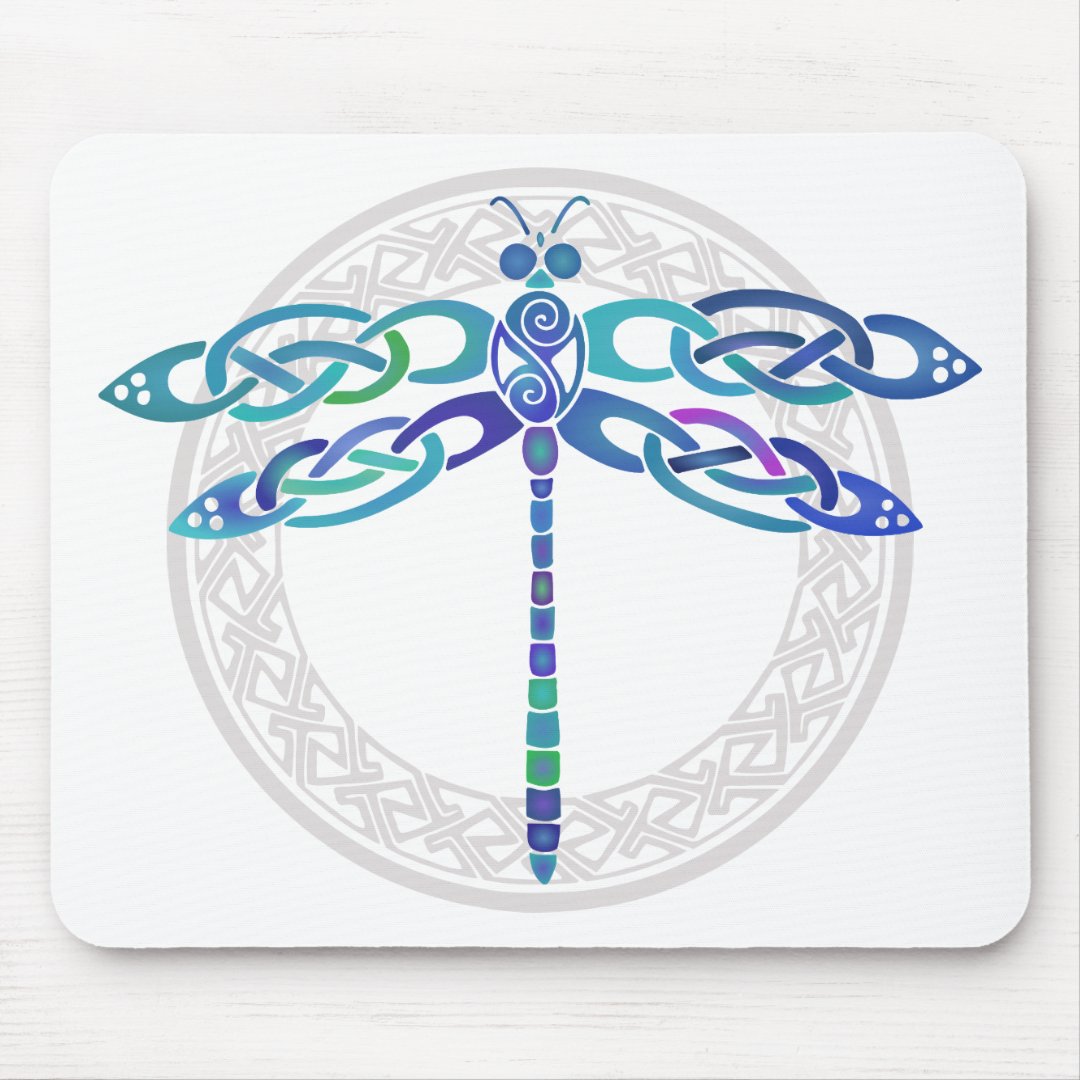 Celtic Dragonfly Mouse Pad | Zazzle