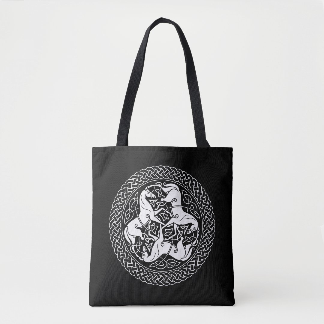 Celtic Epona Knot with Horses Tote Bag | Zazzle