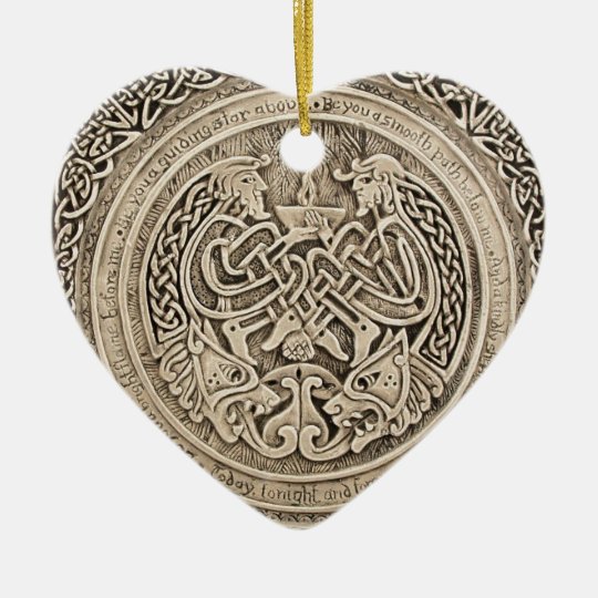 CELTIC FLAME -VINTAGE CELTIC DESIGN CERAMIC ORNAMENT | Zazzle.com