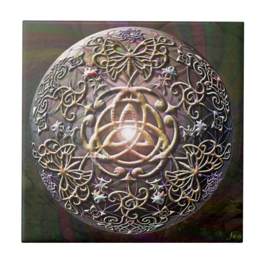 Celtic Flower of Life Ceramic Tile | Zazzle.com