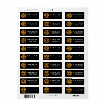 Celtic Golden D7 Irish Return Address Labels | Zazzle