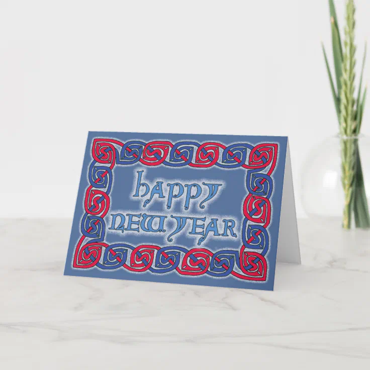 Celtic Happy New Year Greeting Card | Zazzle
