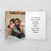 Celtic illuminated calligraphy John 1:14 Christmas Card | Zazzle