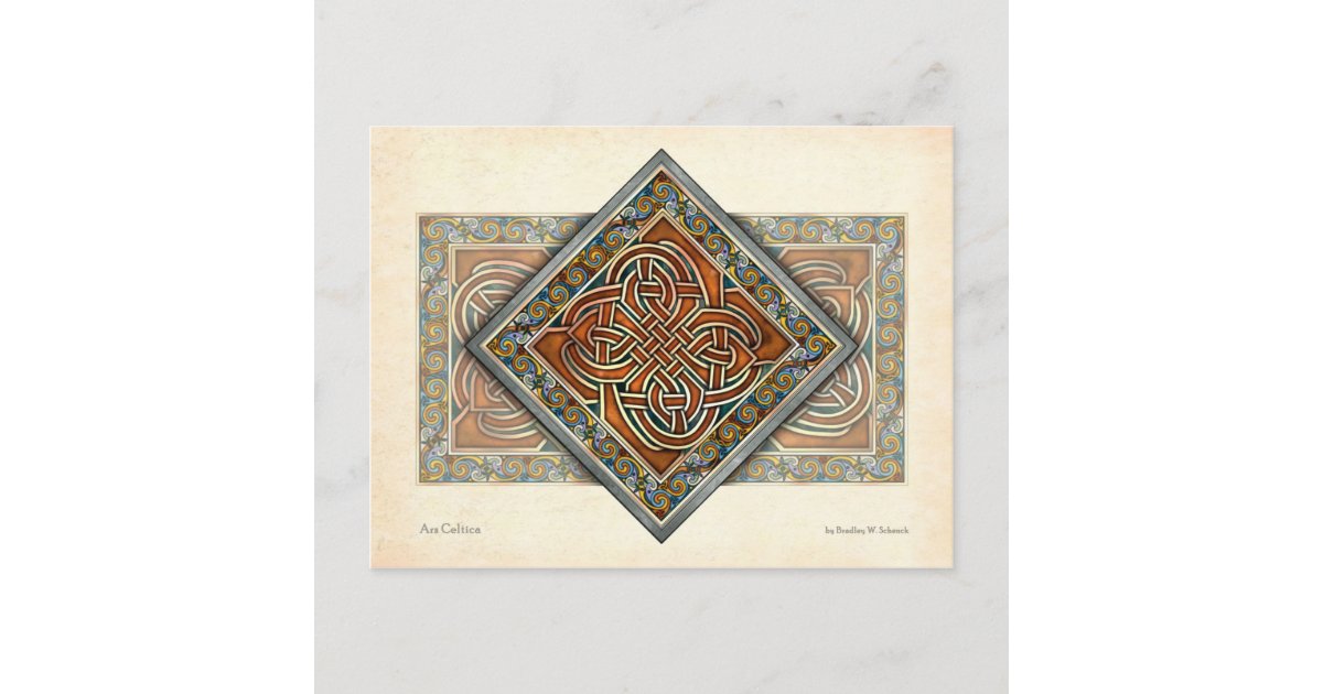 Celtic Interlace Panel Postcard | Zazzle