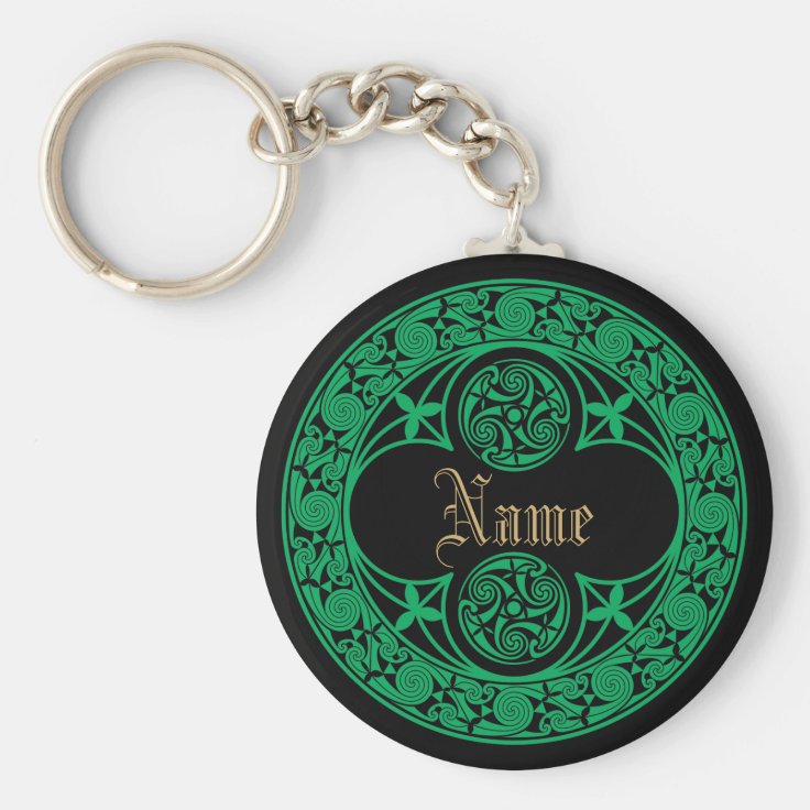 Celtic Irish Personalized Name Keychain | Zazzle