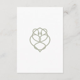 Celtic Irish Swan Love Knot Wedding Details Enclosure Card | Zazzle