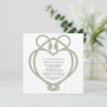 Celtic Irish Swan Love Knot Wedding Invitation | Zazzle