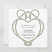 Celtic Irish Swan Love Knot Wedding Invitation | Zazzle