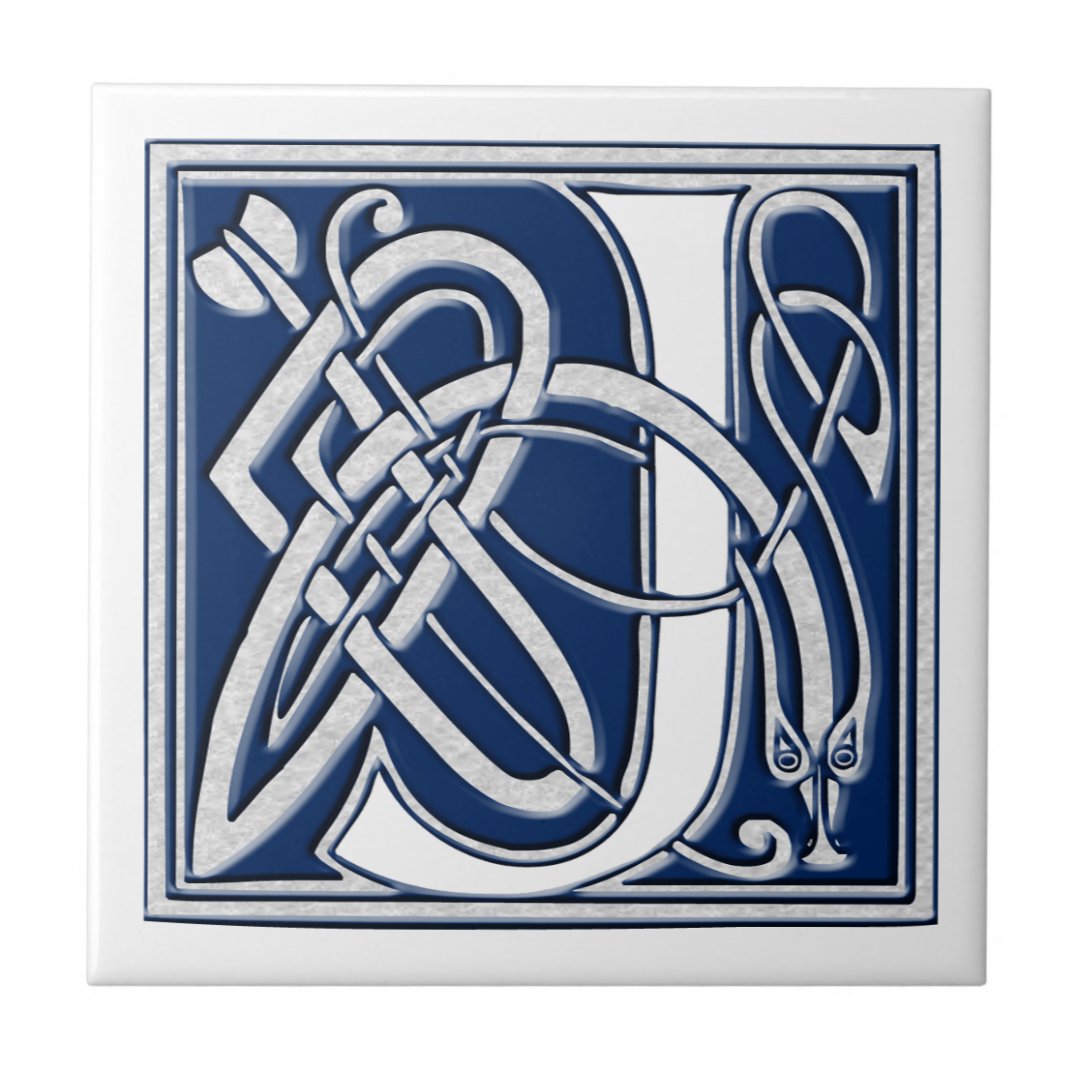Celtic J Monogram Tile | Zazzle