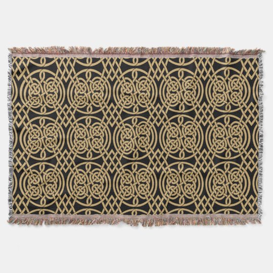 Celtic Knot "Durrow" Pattern Throw Blanket | Zazzle.com