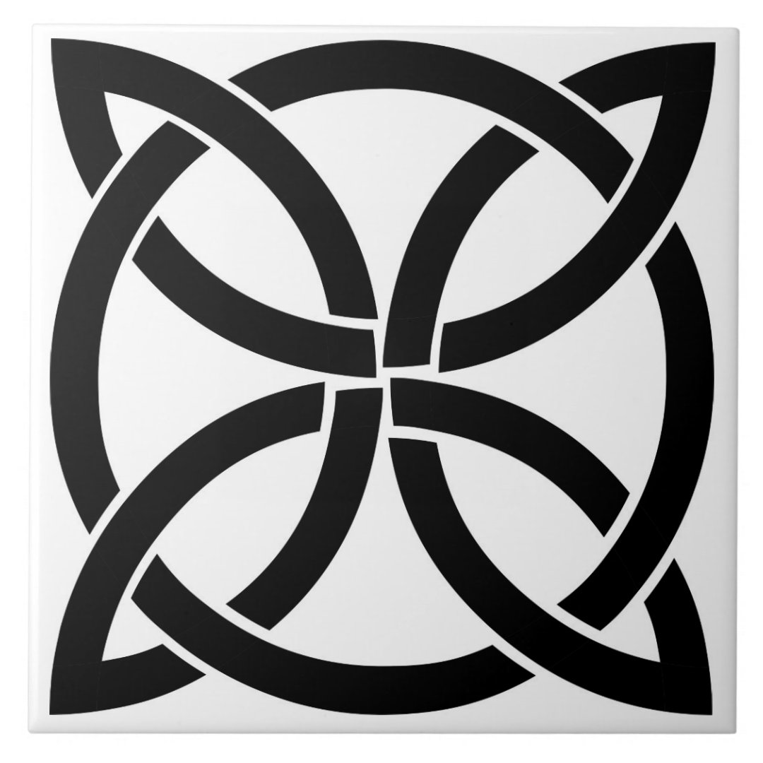 celtic knot ireland ancient symbol pagan irish ceramic tile | Zazzle