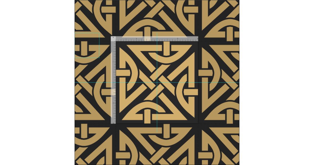 Celtic Knot Pattern Fabric | Zazzle