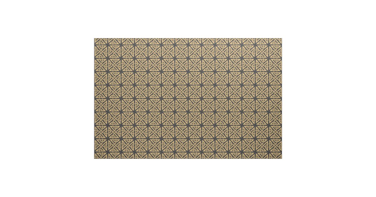 Celtic Knot Pattern Fabric | Zazzle