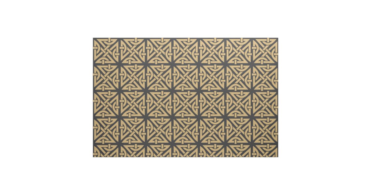 Celtic Knot Pattern Fabric | Zazzle