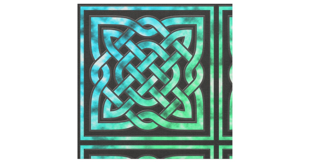 Celtic Knot - Square Pattern Fabric | Zazzle